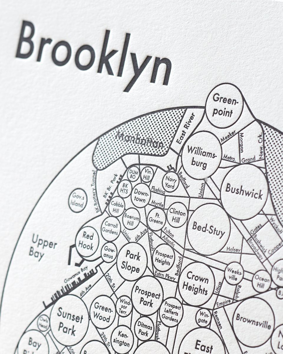 Brooklyn Map Print – Archie's Press
