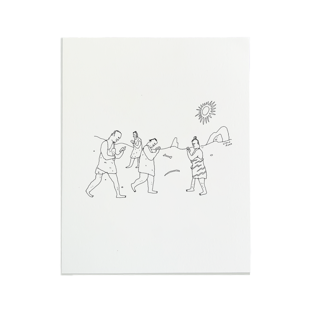 Cavemen Letterpress Print – Archie's Press