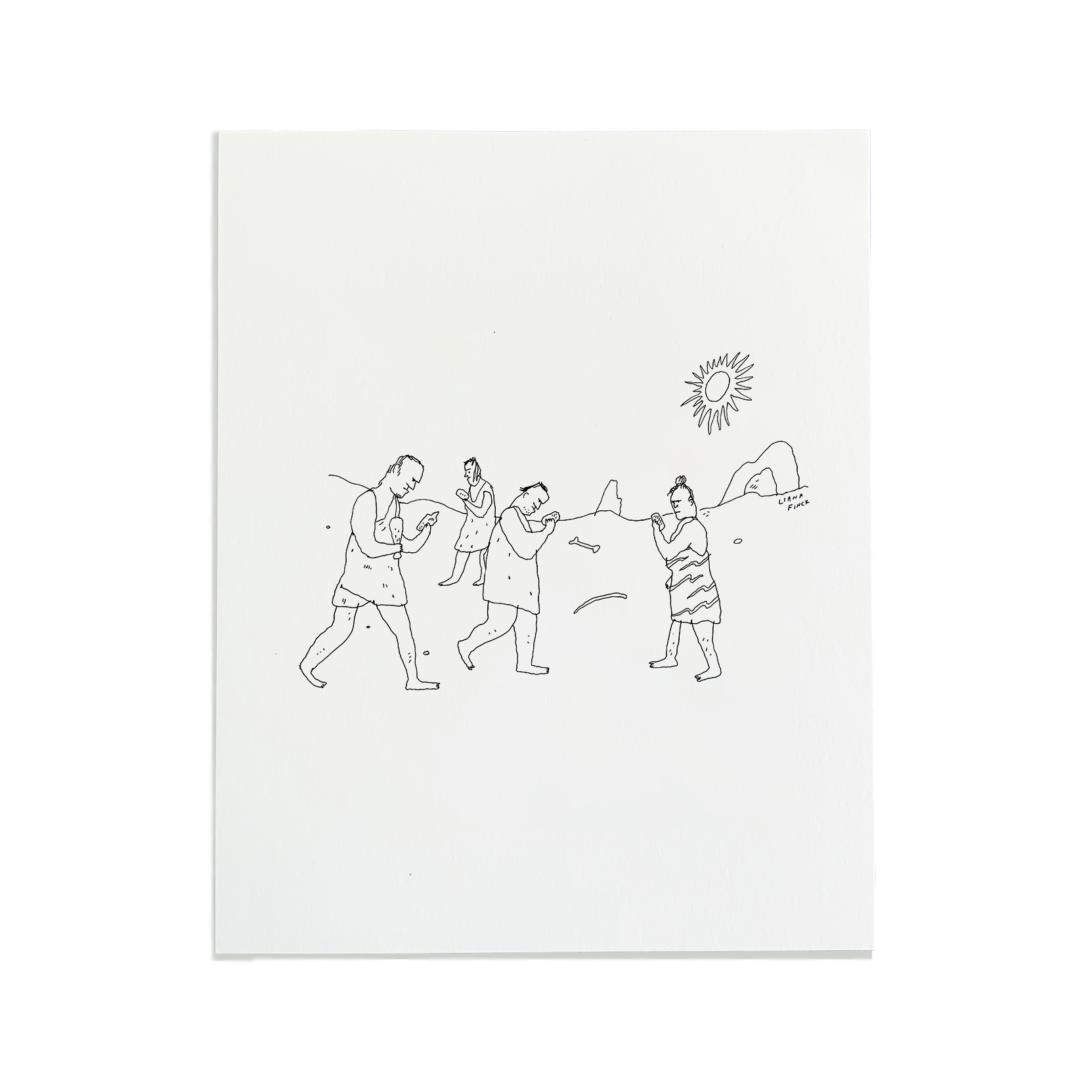 Cavemen Letterpress Print – Archie's Press