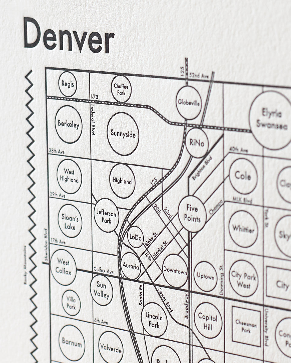 Denver Map Print – Archie's Press