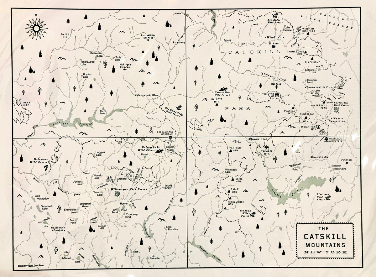 Catskills map – Archie's Press